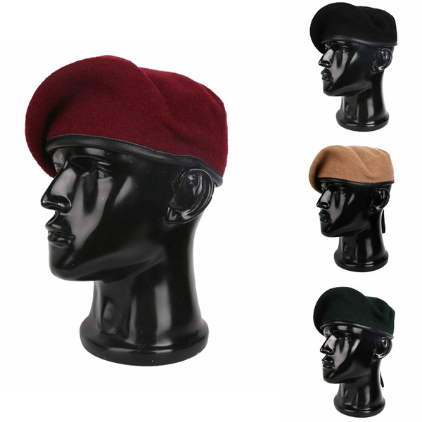 Mix Wool Military Costume Hat Beret Army Special Force Type Cap Fancy ...