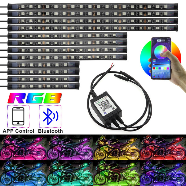 1 Set Motorcycle Light Kit Decorative Light Strips Motorbike Flexible ...