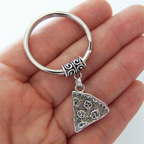 Pizza party favor, Pizza Keychain, slice of pizza, pizza key chain ...