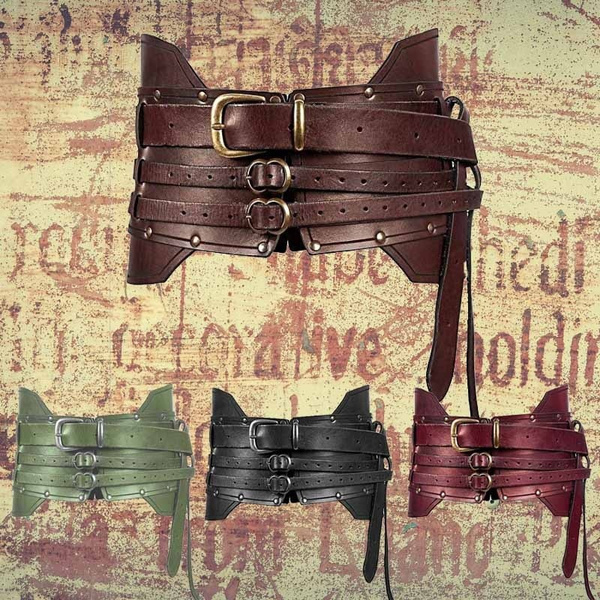 Medieval Celtic Knight Leather Large Belt Medieval Vintage Viking ...
