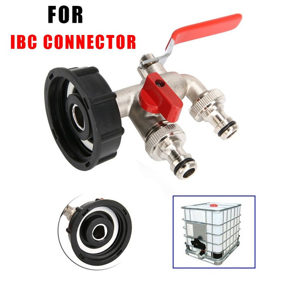 2020 IBC Faucet Tank Adapter IBC Fuel Tank Connector 1000 Liter Home ...