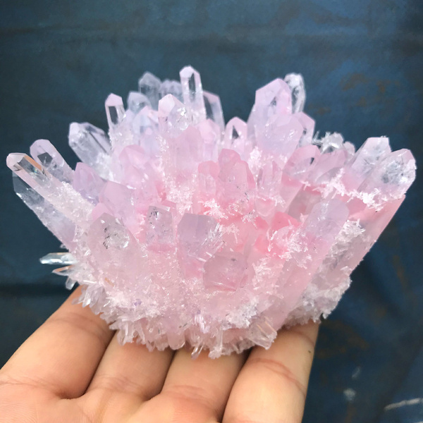 Pink Quartz Phantom Crystal Cluster Cure Rose Quartz Cluster Healing | Wish