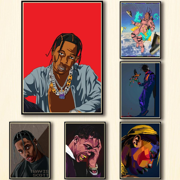 36 Designs Rapper Travis Scott Whitepaper Poster Alternative Abstract ...