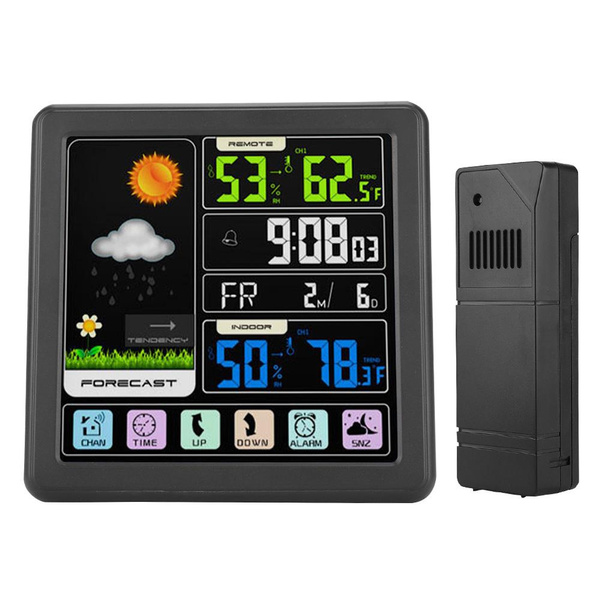 BOBLOV Wireless Weather Station, Indoor and Outdoor Weather Station ...