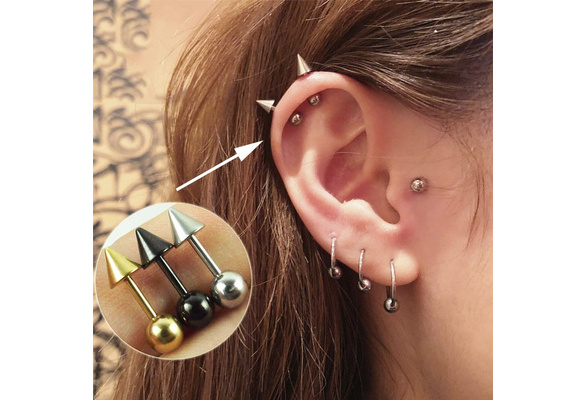Spiked Cartilage Piercings