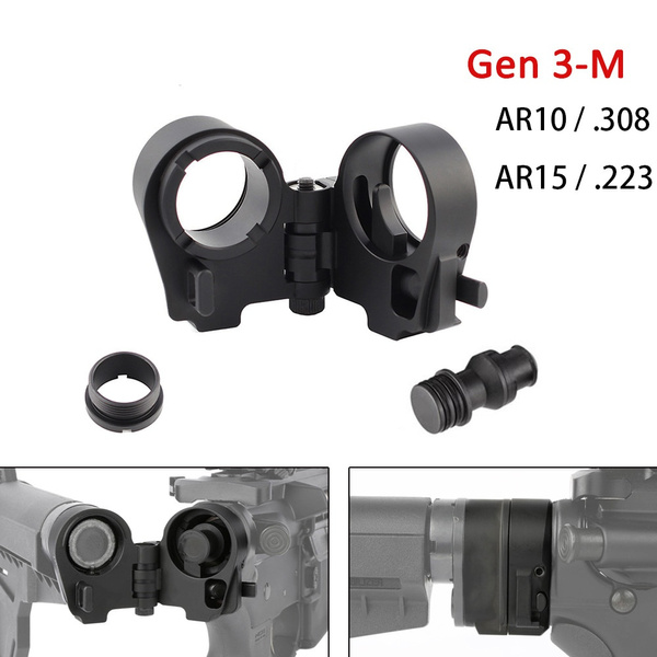 Aluminum Alloy Tactical Gen 3-M AR Folding Stock Adapter Parts M4/M16 ...