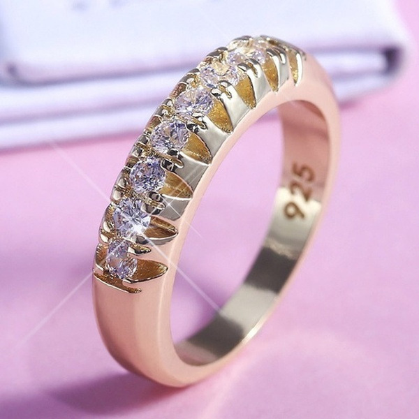 2021 New Luxury Ladies Fashion Jewelry Accessories Ladies Ring 18K Gold ...