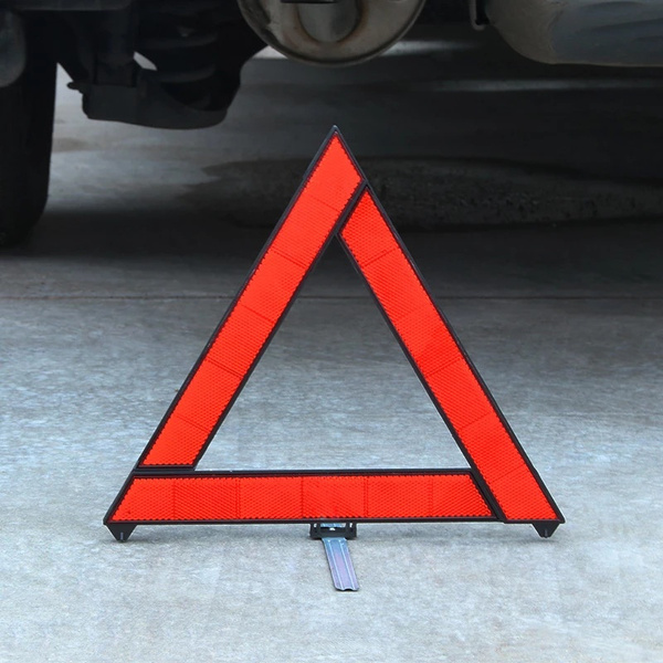 Car Reflective Triangle Tripod Emergency Warning Sign Vehicle Stop Sign ...