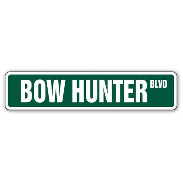SignMission SS-730-Bow Hunter 7 x 30 in. Bow Hunter Street Sign - Arrow ...