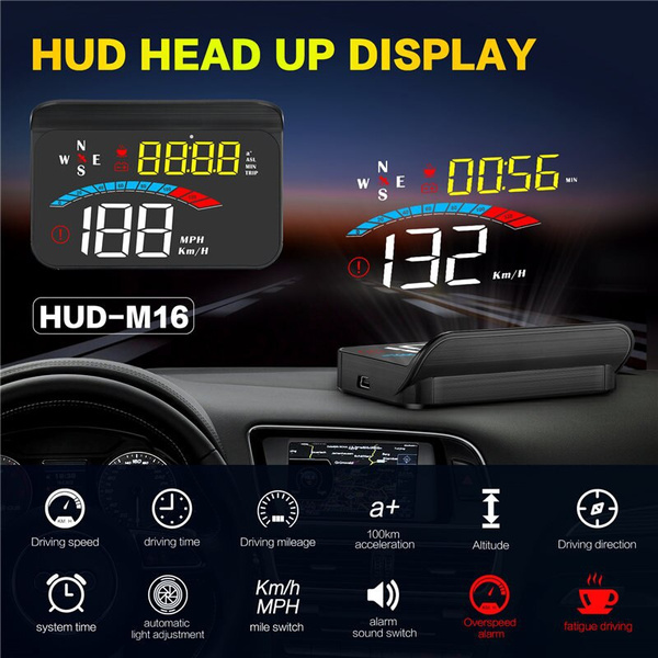 New HUD Head Up Display GPS Speedometer Projection on Car Glass ...