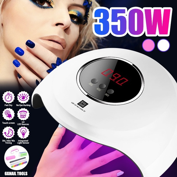 350W 12 LED UV Nail Lamp USB Charging Smart Infrared Sensor Nail Art ...