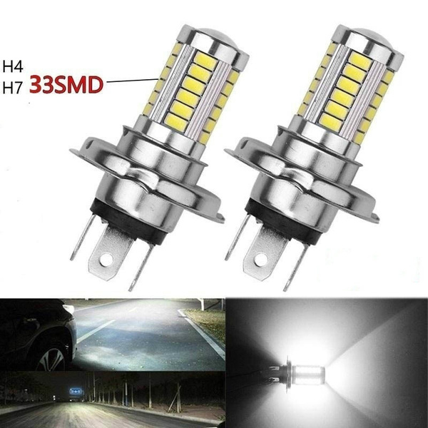 NEW Super Bright 33SMD LED Auto Fog Lights H4 H7 Car Daytime Running ...