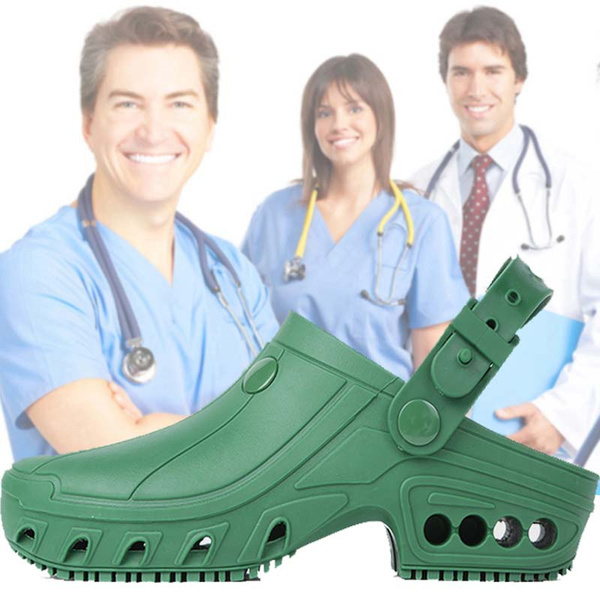 Unisex Professional Scrub Shoes TPE Slip-resistant Lightweight Nursing ...