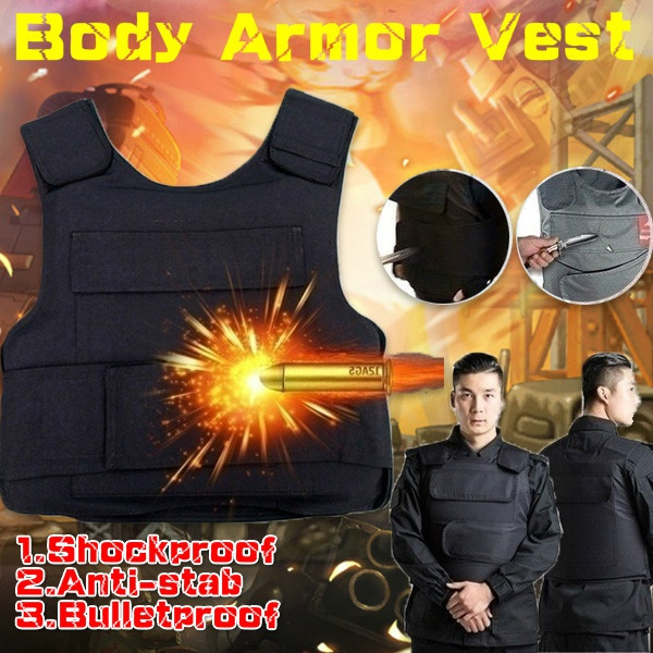 Bulletproof Body Armor Vest Tactical Military Gear Protection | Wish