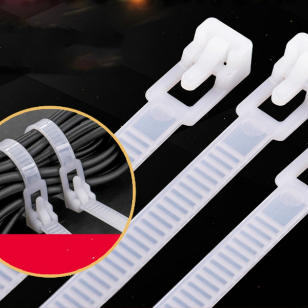 4.8x200mm Releasable Cable Ties Colored Plastics Reusable Cable ties UL ...