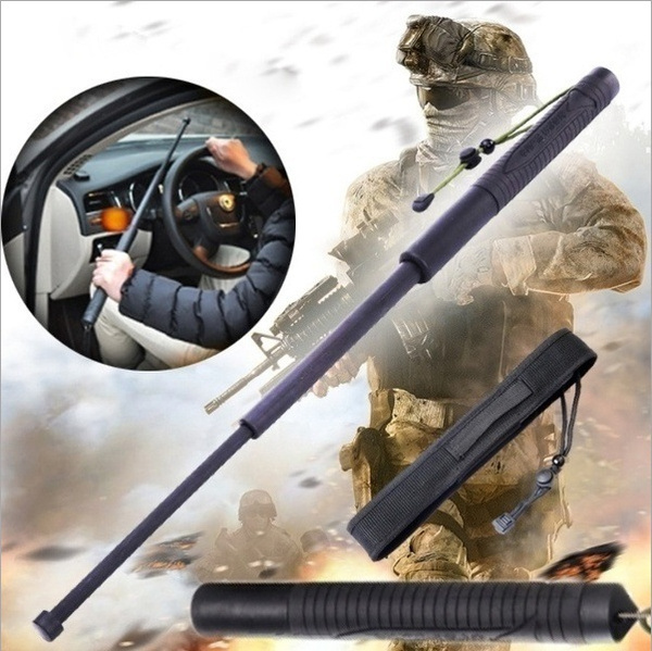 Self-defense Tactical Baton Three Section Expansion Stick Outdoors ...