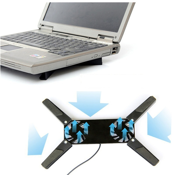 New Laptop Cooling Cooler Pad Stand USB powered 2 fans for Laptop ...