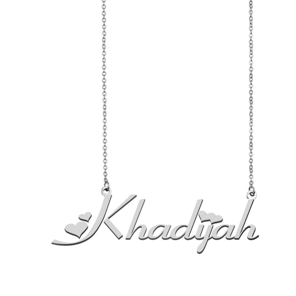 Khadijah Name Tag Necklace Jewelry Christmas Gift | Wish