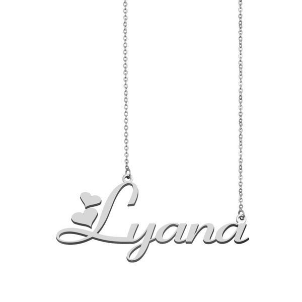 Lyana Name Tag Necklace Jewelry Christmas Gift | Wish