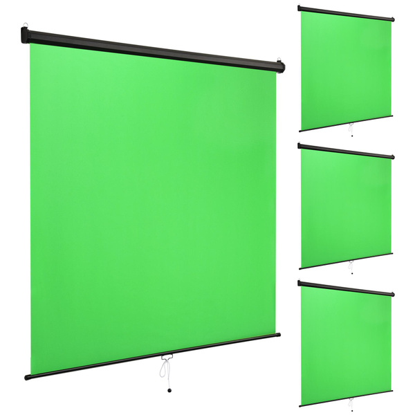 Yescom 4 Pack Green Screens Retractable Wall Ceiling Mounted for Video ...