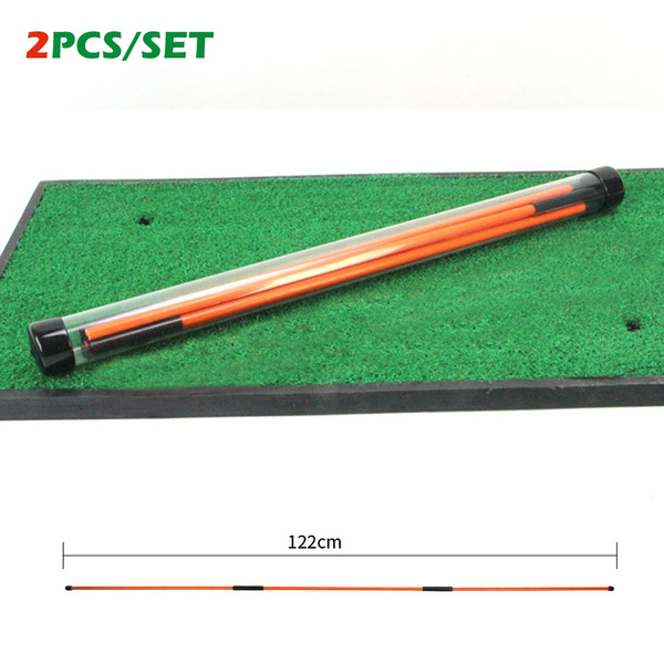 2Pcs/Set Golf Swing Trainer Foldable Golf Indicator Stick Putter ...