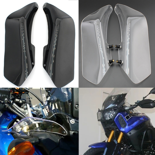 Motorcycle Side Windshield Windscreen Wind Deflector Screen for Yamaha ...