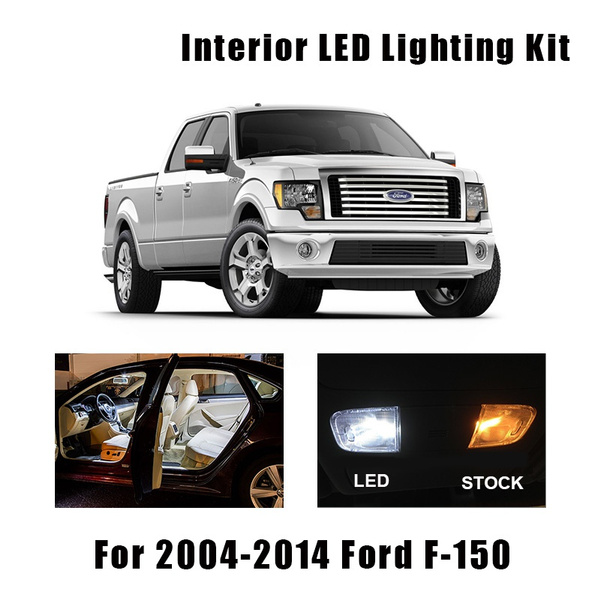 13pcs White LED Interior Light Bulbs Kit Fit For Ford F-150 F150 2004 ...