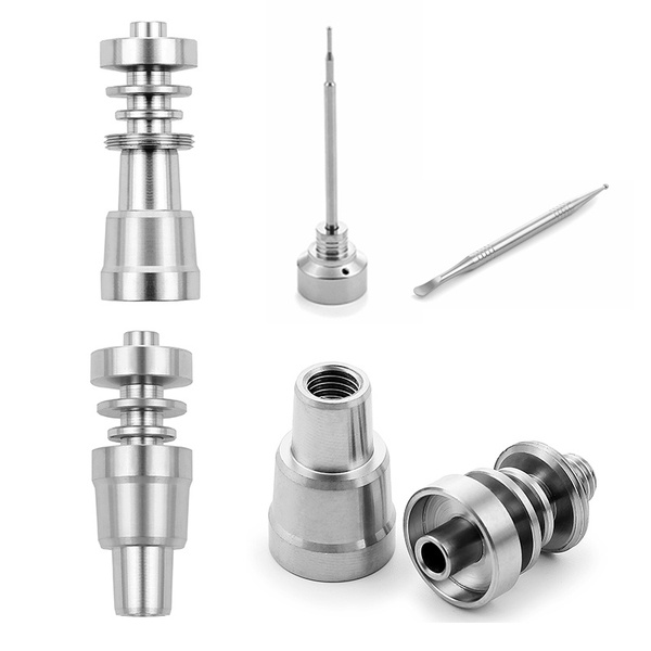 10mm & 14mm 4 IN 1 domeless titanium nail with male and female joint ...