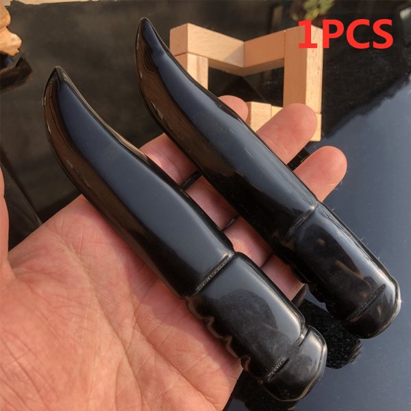 TOP Natural obsidian knife quartz crystal dagger specimen Reiki healing ...