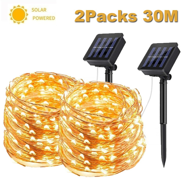 Solar/USB Fairy Lights Outdoor, 1/2/5/10/15/20/30m,20/50/100/150/200 ...