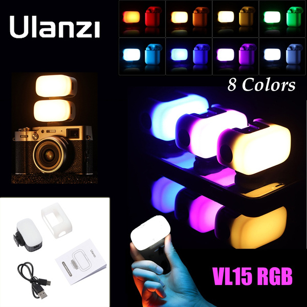 Ulanzi VL15RGB Mini RGB LED Video Light On-Camera Fill Light Built-in ...