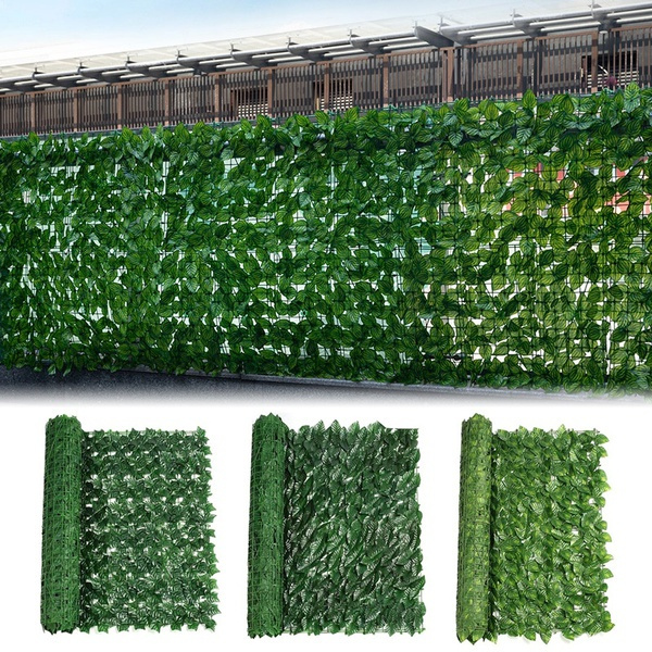 Artificial leaf Garden Fence Net Faux Ivy Vine Leaf Greenery Panel ...
