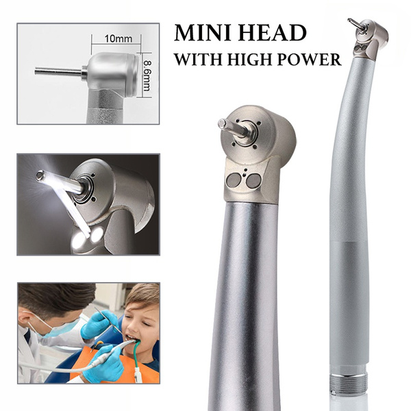 Small Head Dental LED High Speed Handpiece Mini Head for Dental Lab ...