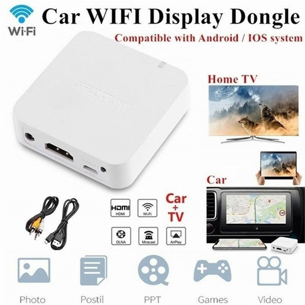 Car Wireless Wifi MiraScreen X7 Display Anycast Screen Mirroring AV ...