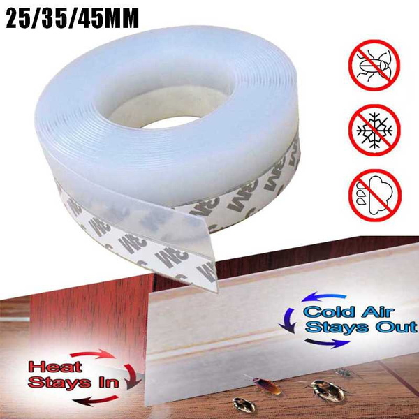 1M Length Window Door Bottom Self Adhesive Silicone Rubber Seal ...