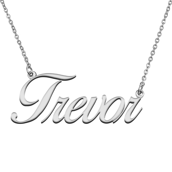 Trevor Name Necklace for Girls Women Mother's Day Gift | Wish