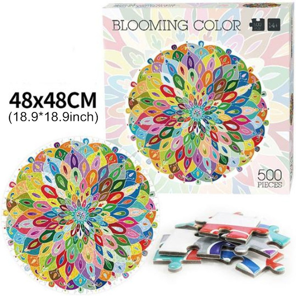6 Color Options Rainbow Circle Puzzle 500 Pieces Puzzles 12 Palace ...