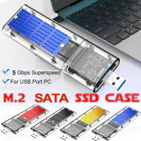 External M.2 NGFF SATA SSD Enclosure Super High Speed USB3.0 Gen1 5Gb/S ...