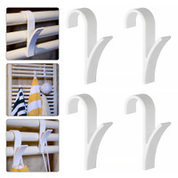 2/4/6pcs High Quality Hanger For Heated Towel Radiator Rail Bath Hook ...