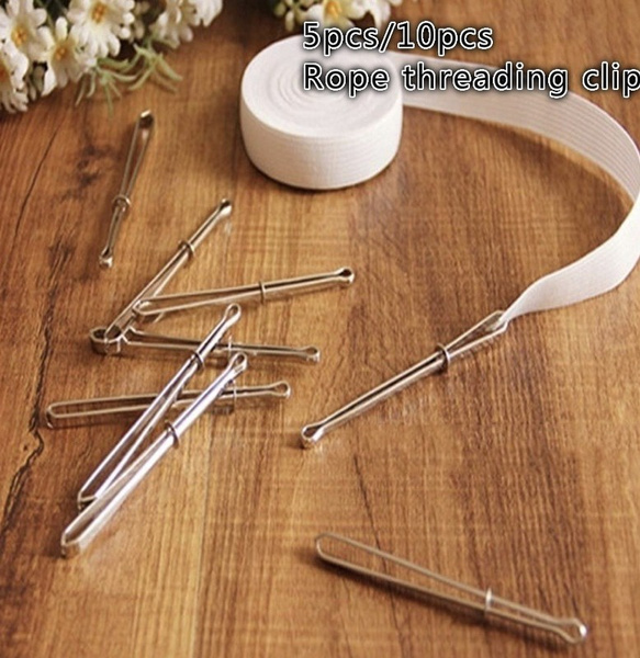 10 Pcs Elastic Cord Rope Threader Clip Self-Locking Tweezer Used for ...
