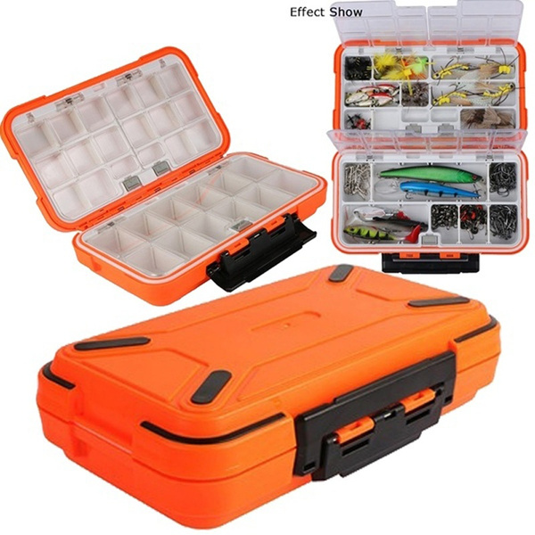 Sealed Waterproof Fishing Tackle Tray ABS Plastic Fishing Accessories ...