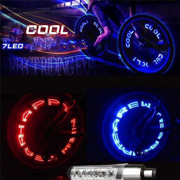 Bike Light Led Mountain Bicycle Light Tire Gas Nozzle Valve Core Glow ...