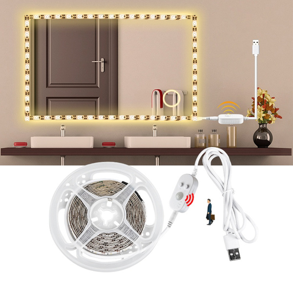 5V USB Powered Smart LED Kitchen Cabinet Light Montion Sensor Lamp ...