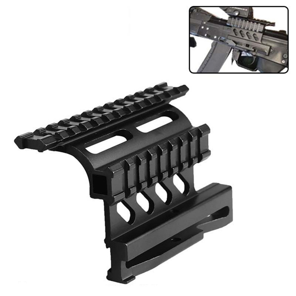 AK47 AK74 SAIGA Picatinny Weaver Side Mount Rail Quick QD 20mm ...