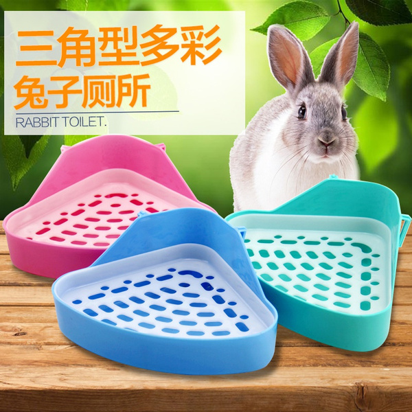 Rabbit Toilet Litter Tray,Small Animal Toilet Corner Potty, Pet Litter ...