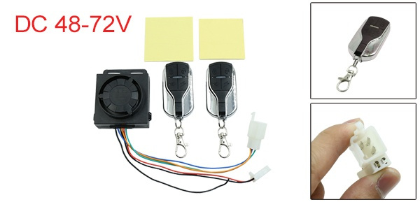 DC 48-72V Universal Motorcycle Keyless Anti-theft Security Alarm System ...