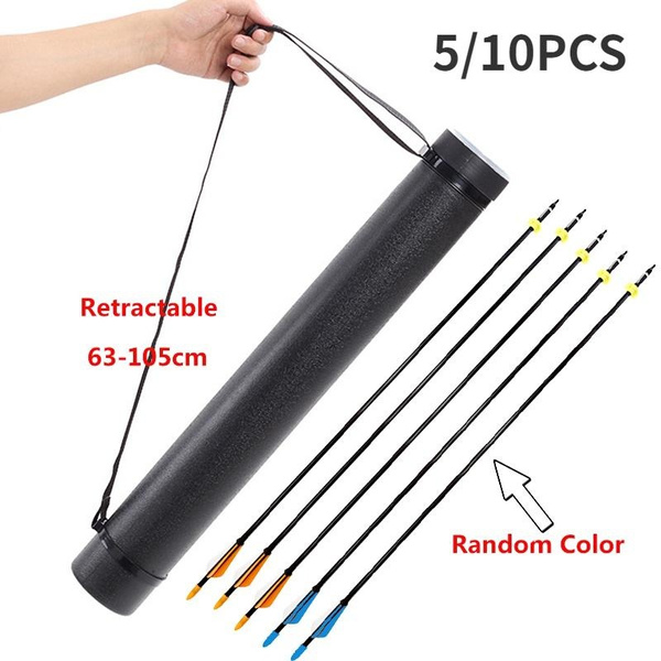 Retractable Quiver with Shooting Hunting Arrow Bow and Arrow Archery ...