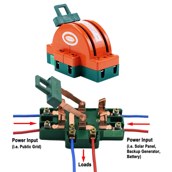 Two Way Disconnect Switch for Home Power Generator Solar Panel Backup ...
