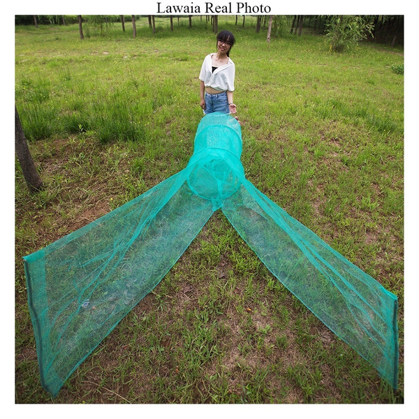 1.5-3.5m Lawaia collapsible Blocking the river shrimp trap foldable ...