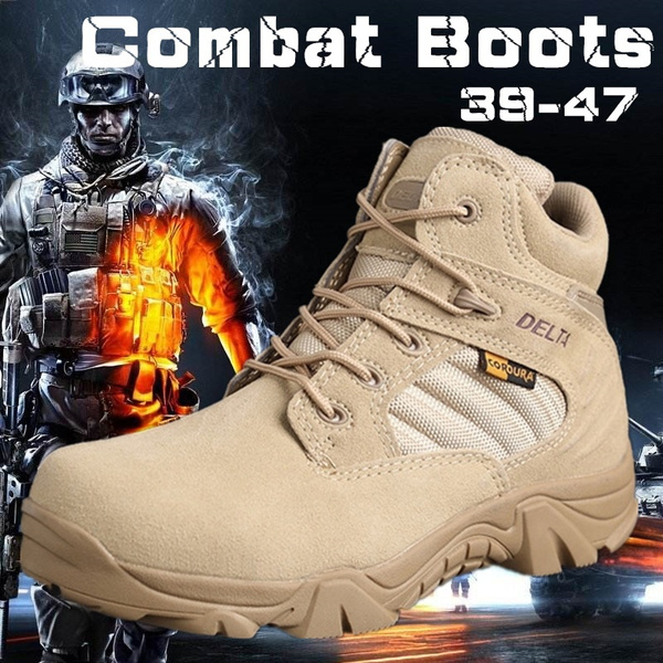 Delta Brand Mens Military Tactical Boots Desert Combat Outdoor Army ...